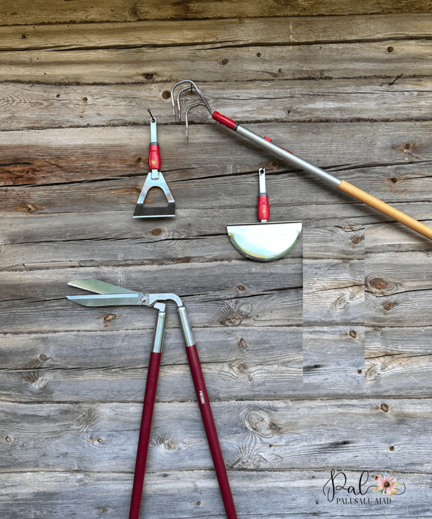 Inglisepärane aia põhihoolduse tööriistakomplekt